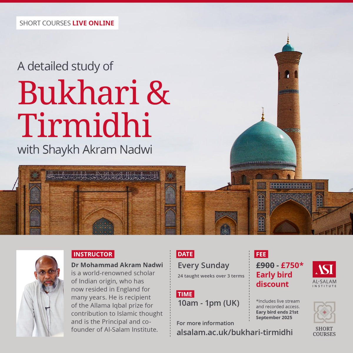 Bukhari & Tirmidhi – Al-Salam Institute Store